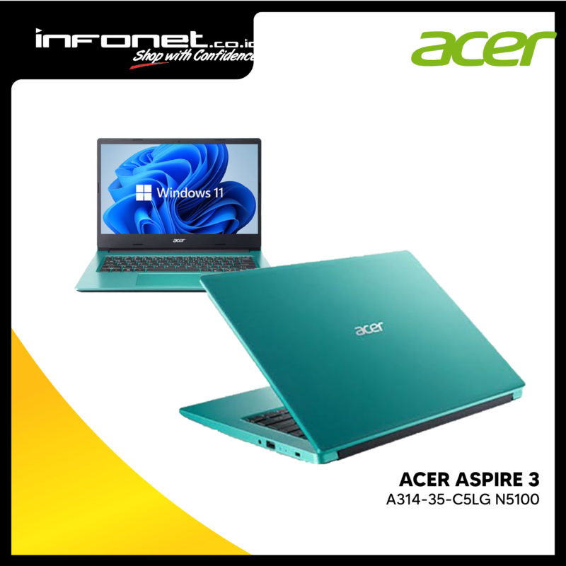ACER ASPIRE 3 A314-35 N5100 4GB 256GB SSD UMA 14" W11 OHS21 - Infonet