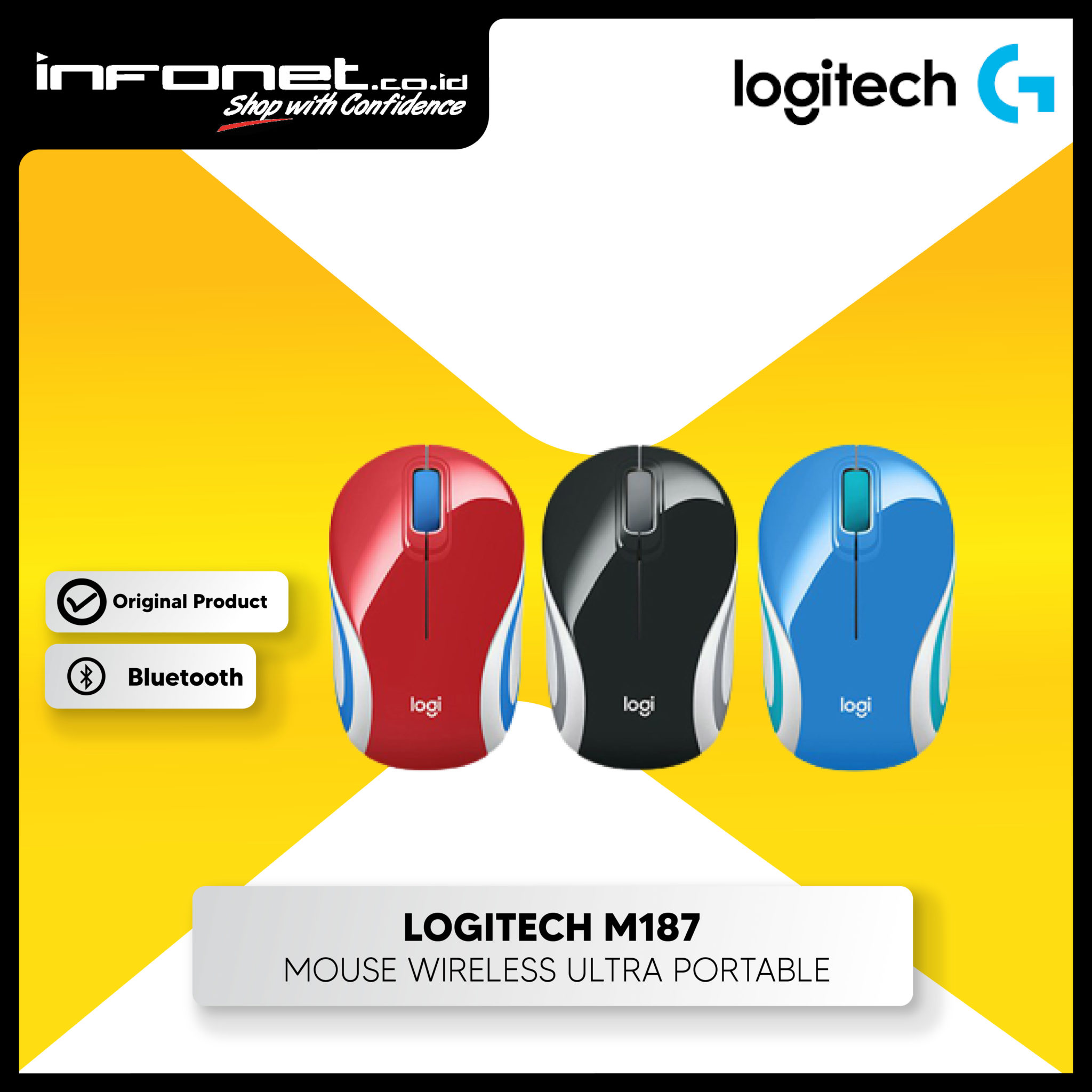MOUSE WIRELESS LOGITECH M187 - Infonet